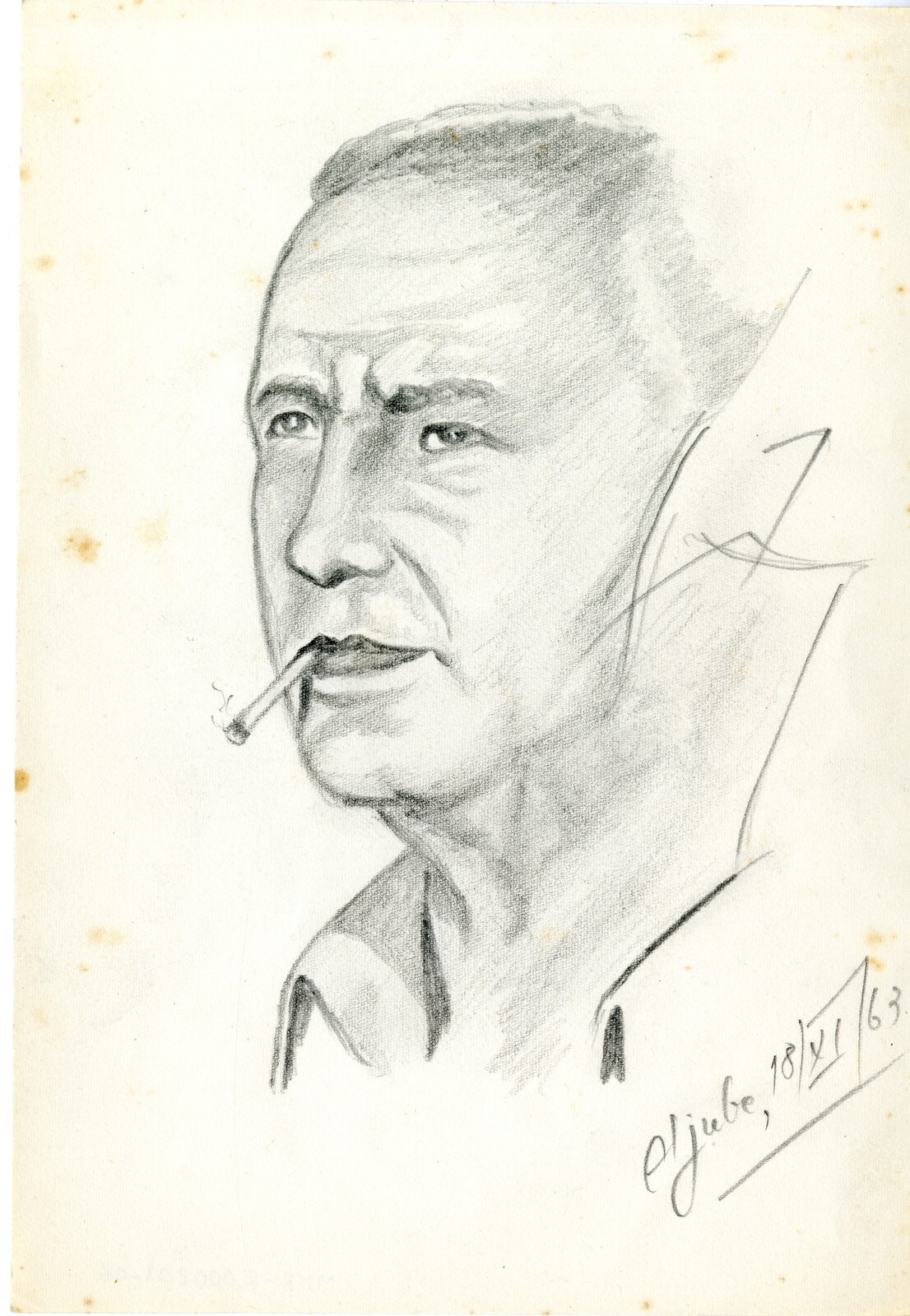 Auto-Retrato de Alexandre Cabral, 18 nov. 1963 | Museu do Neo-Realismo